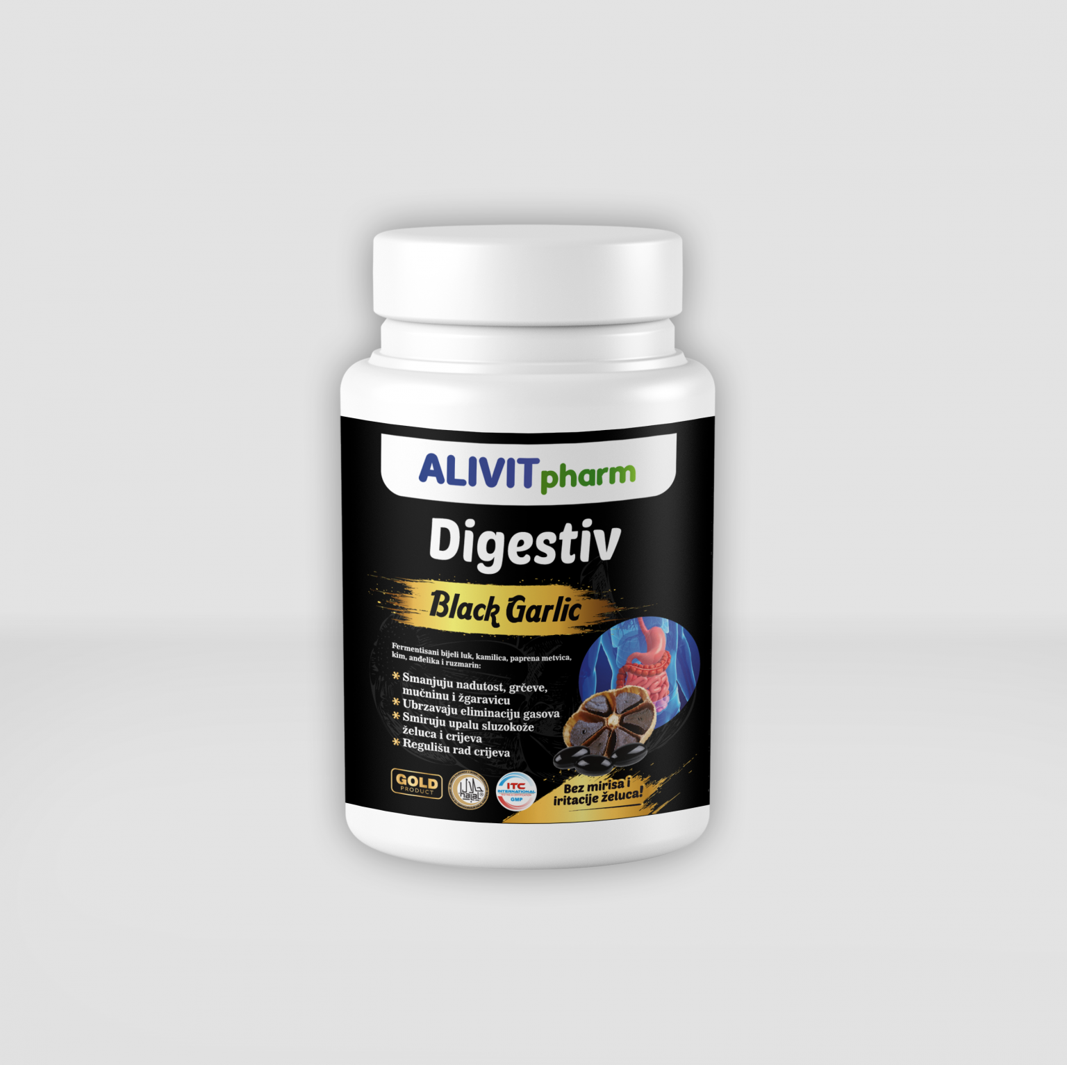 ALIVIT PHARM BLACK GARLIC DIGESTIV 90 KAPSULA | Apoteka Belladonna Web shop