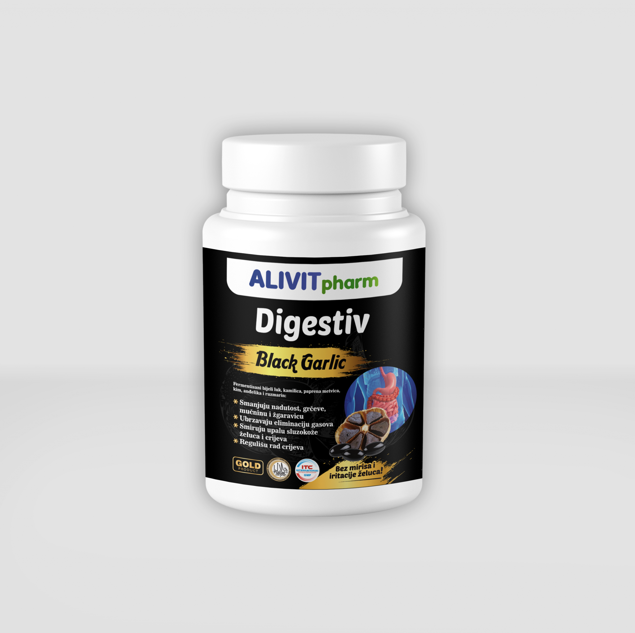 ALIVIT PHARM BLACK GARLIC DIGESTIV 90 KAPSULA | Apoteka Belladonna Web shop